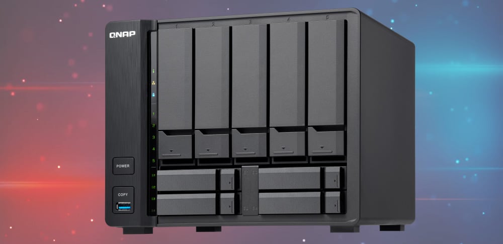El nuevo NAS híbrido de QNAP ofrece nueve bahías en formato compacto ...