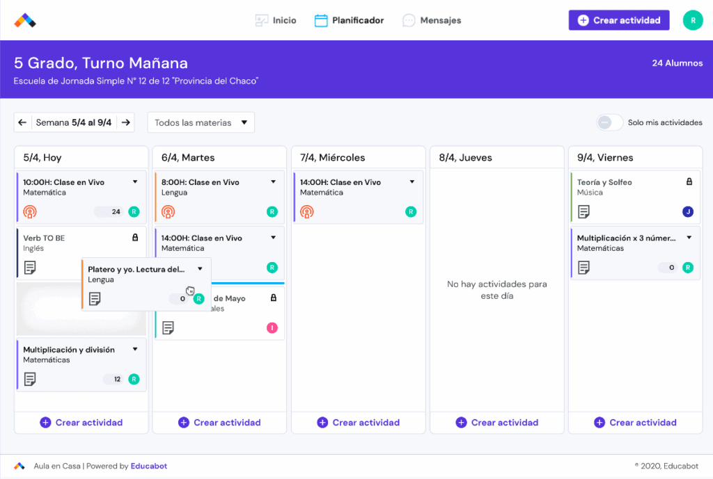 Educabot lanza Aula en Casa, aplicación gratuita y segura para dar ...